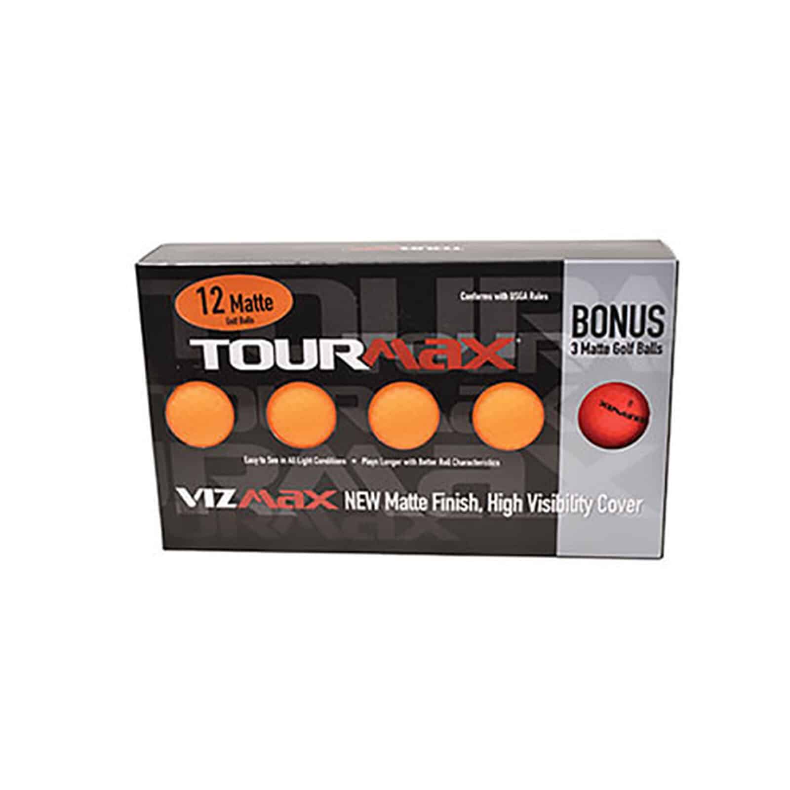 VizMax Balls w/Bonus Sleeve - TourMax Golf